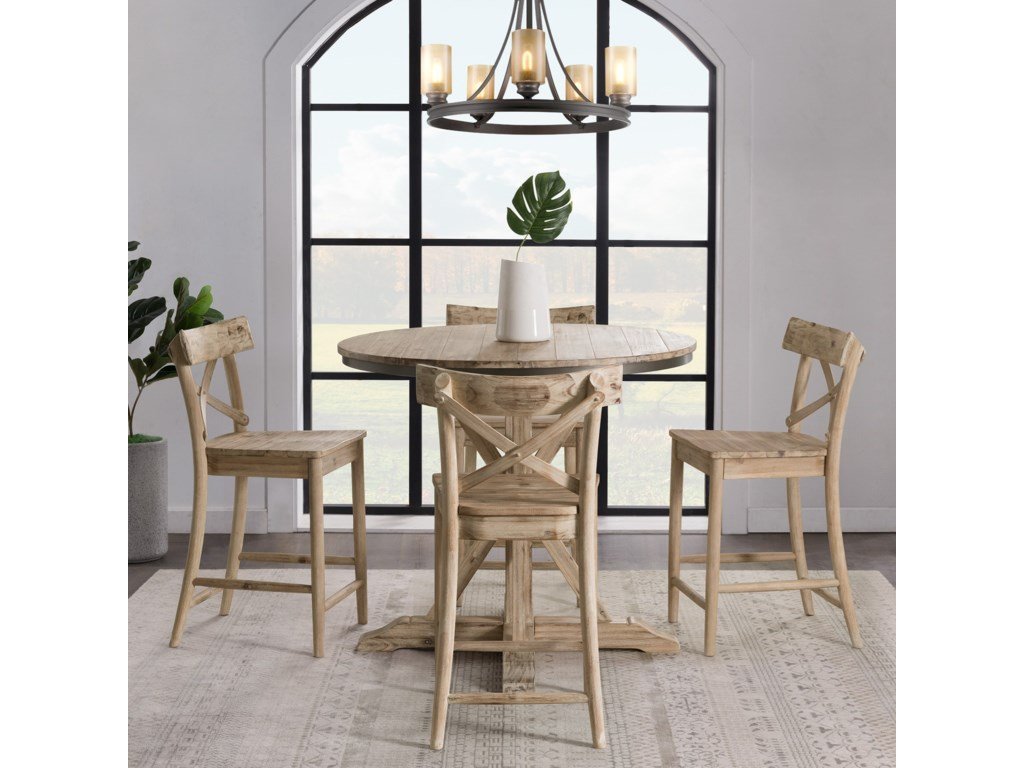 Elements Callista Round Counter Height Dining Table – Cullman Furniture ...